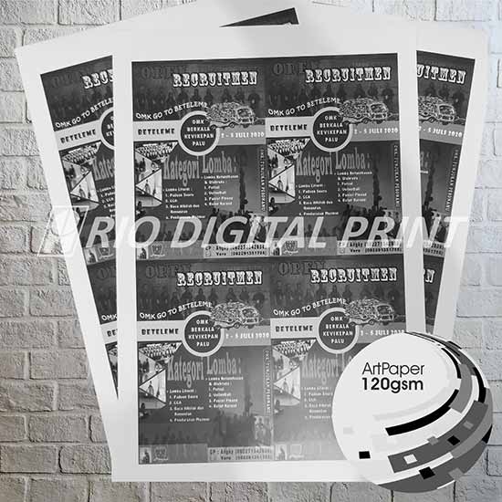 Art Paper 120 Gsm A3+ 32x48cm Laser BW Hitam Putih | Rio Digital ...