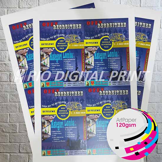 Tambahan Cetak Isi Buku A5 Art Paper 150 Gsm Laser Color | Rio Digital ...