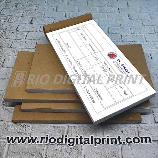 Nota NCR Cetak Warna Uk. 1/3 F4 4 Ply | Rio Digital Printing Palu