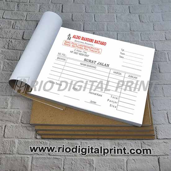 Nota NCR Cetak Warna Uk. 1/4 F4 4 Ply | Rio Digital Printing Palu