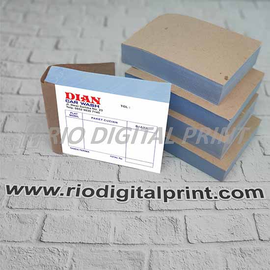 Nota NCR Cetak Warna Uk. 1/6 F4 4 Ply | Rio Digital Printing Palu