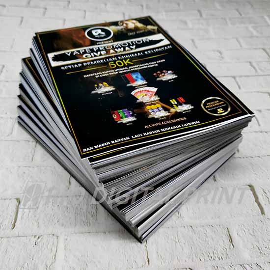 Brosur Flyer A4 21X29,7cm Art Paper 150 gsm | Rio Digital Printing Palu