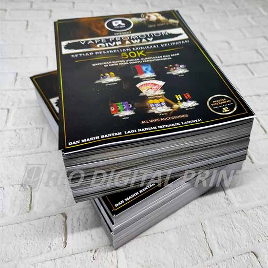 Brosur Flyer A4 21X29,7cm Art Paper 150 gsm | Rio Digital Printing Palu