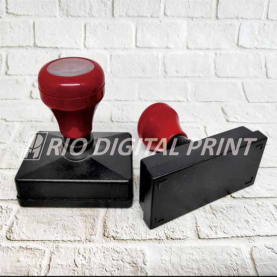 Stempel Persegi 32x55 mm | Rio Digital Printing Palu