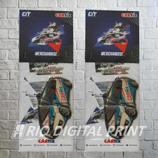Pengharum Mobil Bentuk Custom | Rio Digital Printing Palu