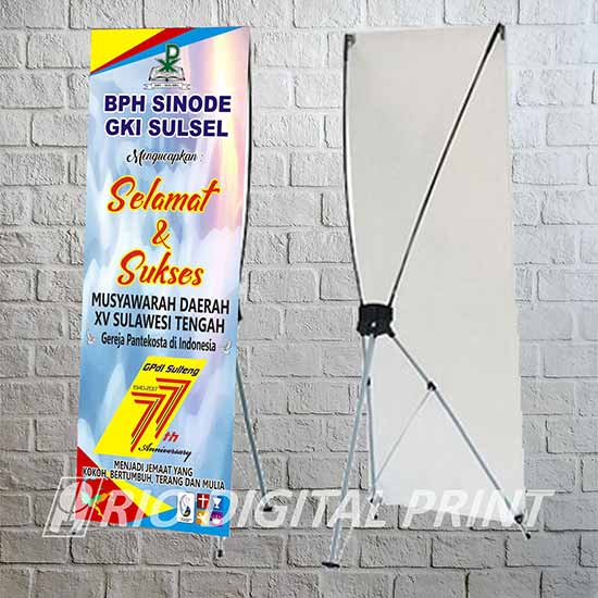 X Banner Albatros 60x160cm | Rio Digital Printing Palu